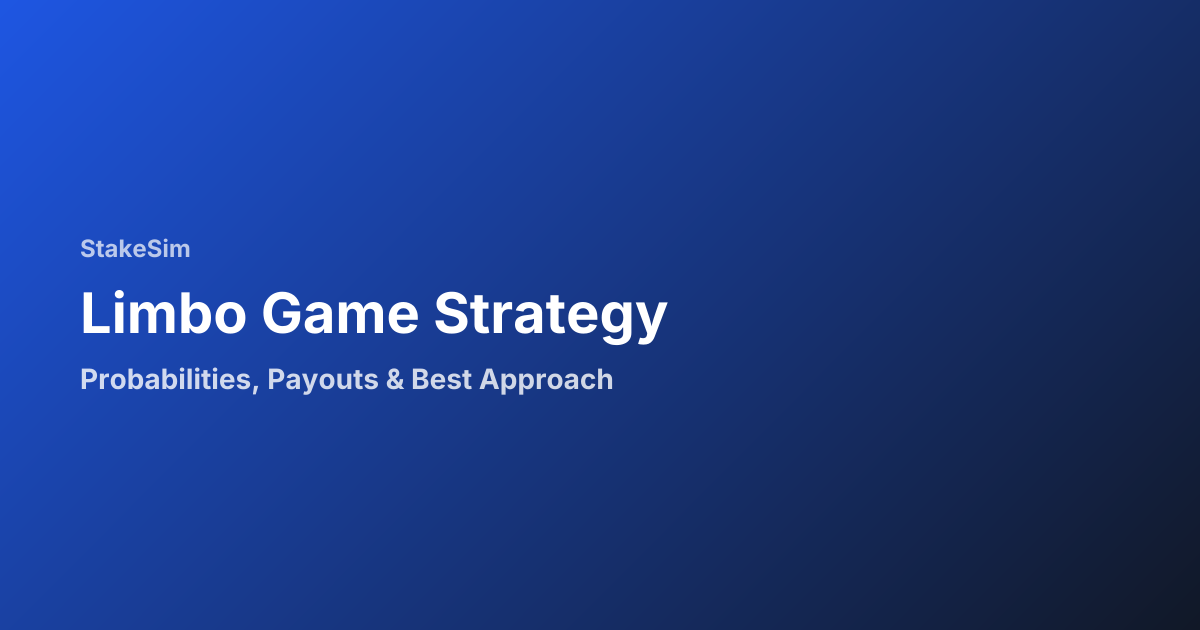 Limbo Game Strategy: Probabilities, Payouts & Best Approach | StakeSim